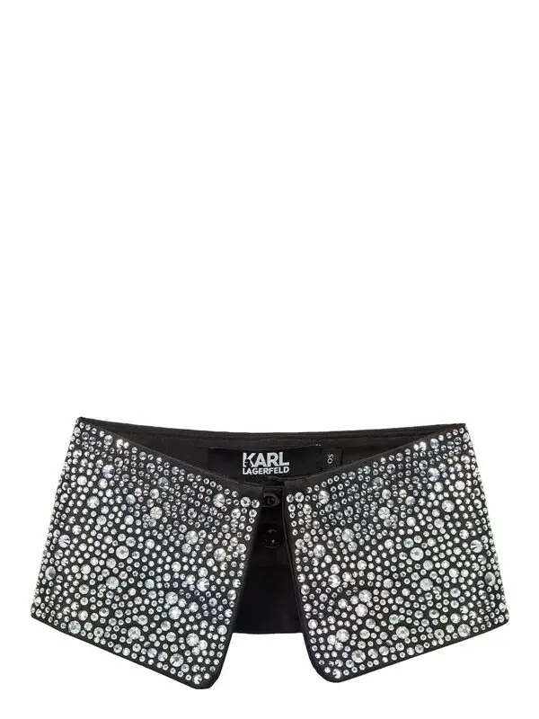 Karl Lagerfeld Rhinestone-embellished Collar - Black