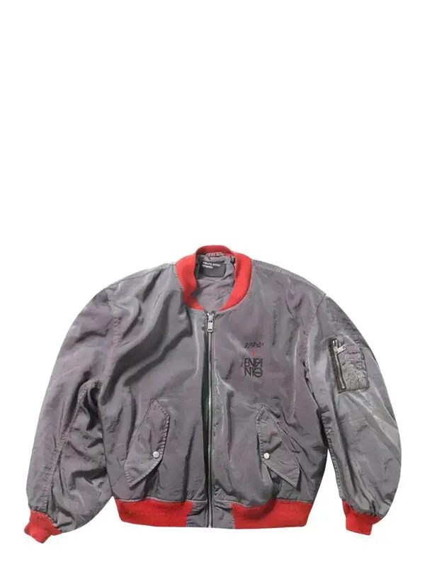 Enfants Riches Déprimés Embroidered Bomber Jacket - Grey