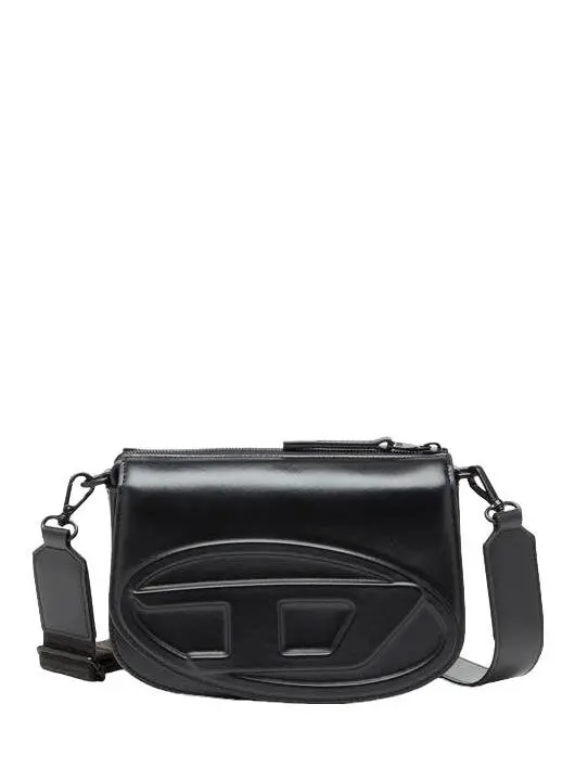 DIESEL® 1dr 2.0 Leather Camera Crossbody Bag - Black
