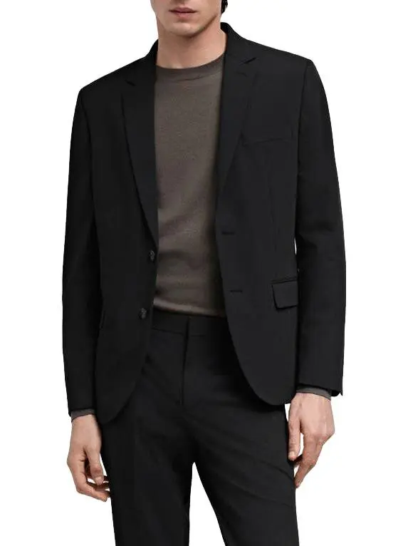 Mango Slim Fit Suit Jacket - Black