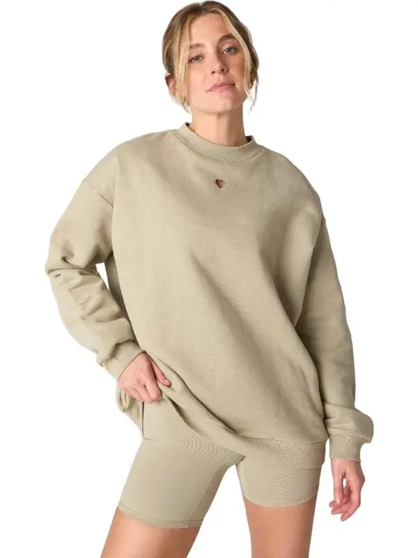 DAUGHTER LESSONS Love Crew Sweatshirt - Sage