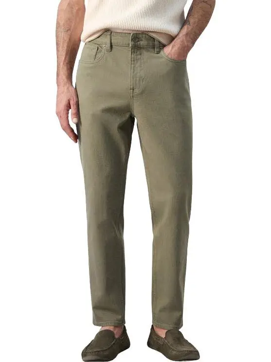 Mango Ben Tapered Jeans - Khaki Green