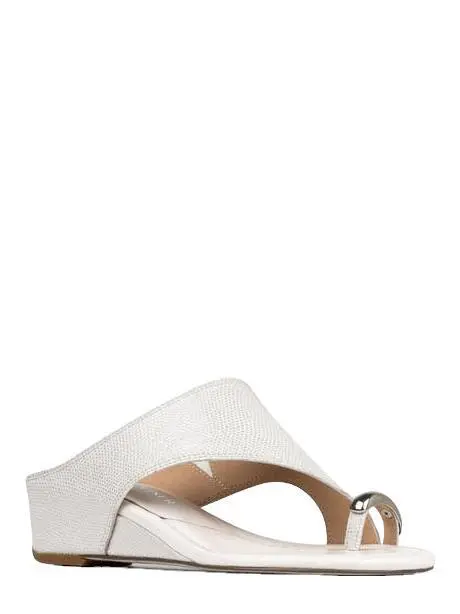 DONALD PLINER Vesna Wedge Slide Sandal - Porcelain