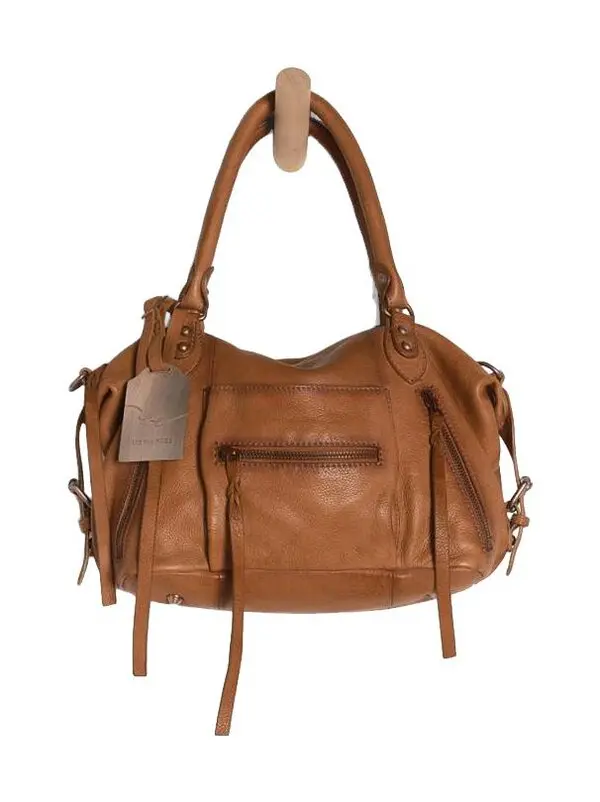 Free People Leather Emerson Tote - Saddle