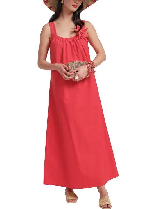 FRANCES VALENTINE Lynda Maxi Tank Dress - Red