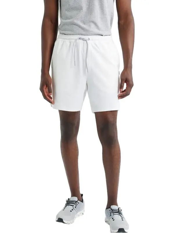 Johnnie-o Jumpin Rib Lounge Shorts - White