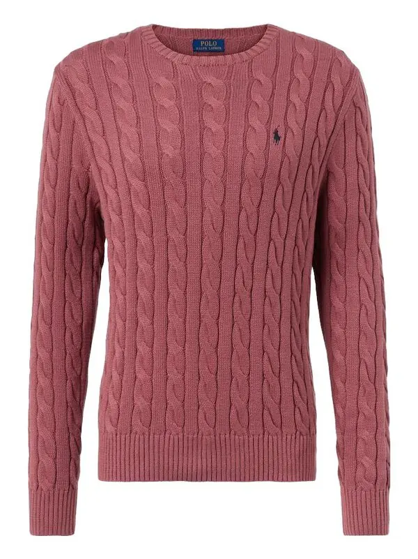 Polo Ralph Lauren Cable-knit Cotton Sweater - Red