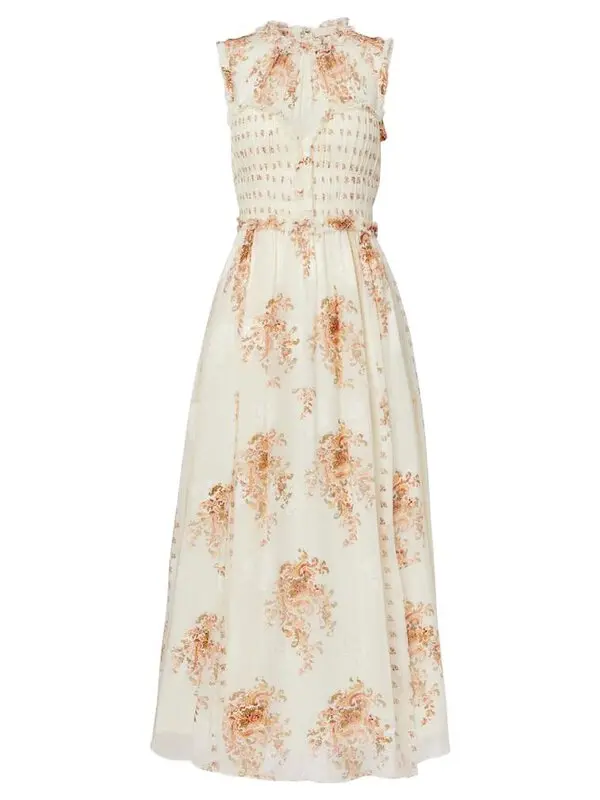 Ulla Johnson Kasia Floral Silk-blend Maxi Dress - White