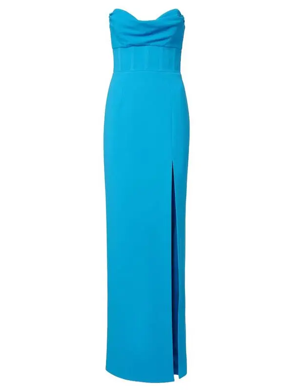 Rebecca Vallance Skyla Strapless Gown - Blue