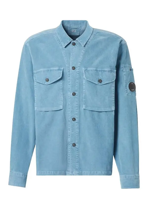 C.P. COMPANY Cotton-blend Corduroy Overshirt - Blue