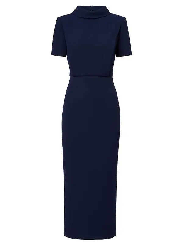 Roland Mouret Cady Midi Dress - Blue