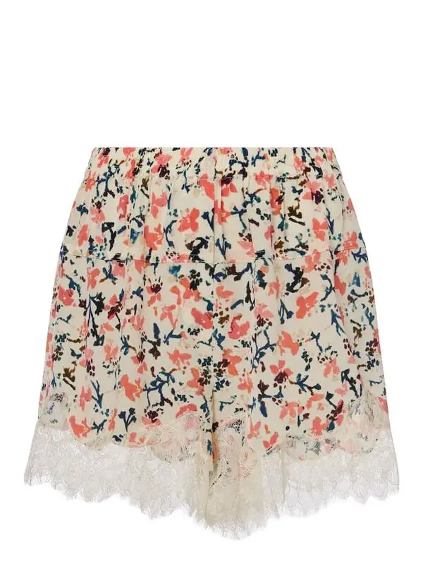 Ulla Johnson Noella Floral Silk Shorts - Multicoloured
