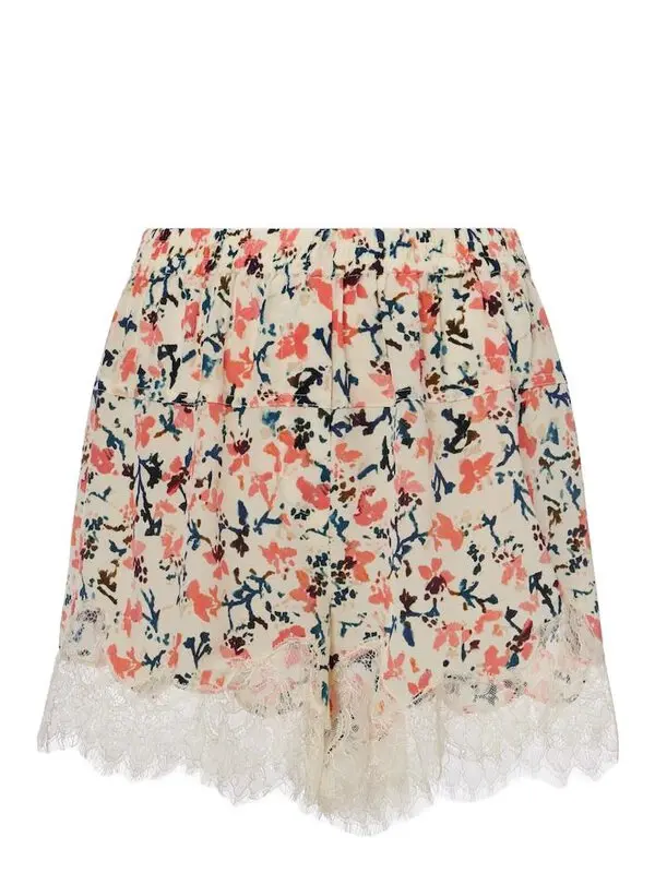 Ulla Johnson Noella Floral Silk Shorts - Multicoloured