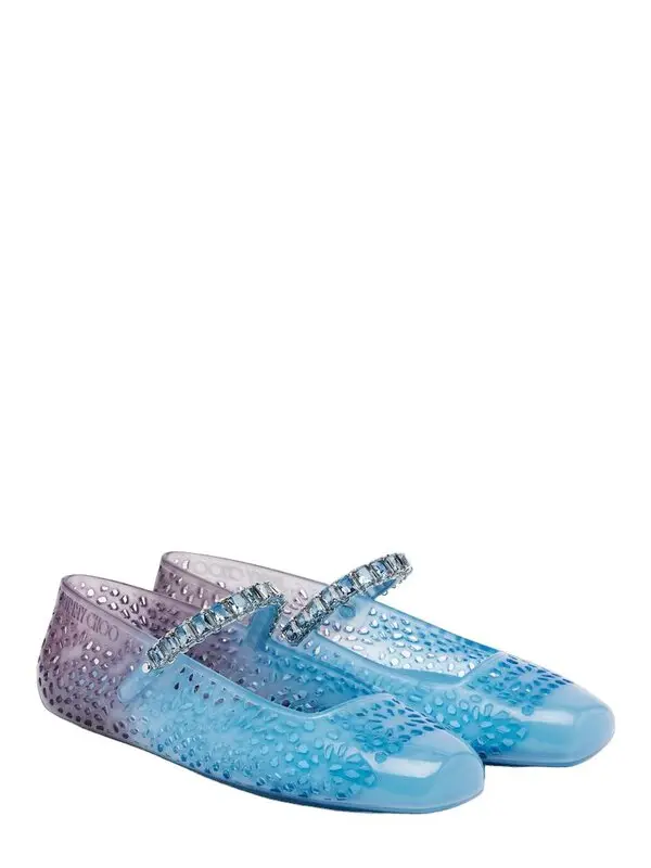 JIMMY CHOO Jelly Ballet Flats - Blue