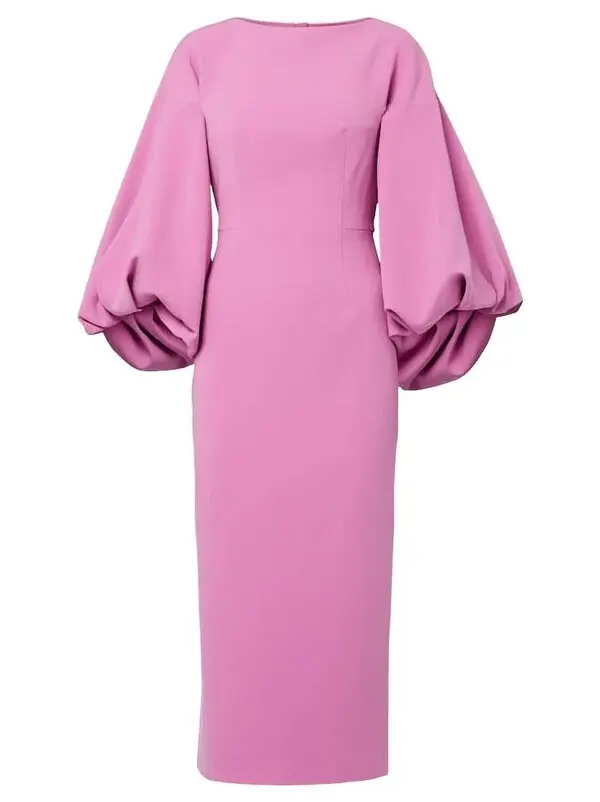 ROKSANDA Garance Balloon-sleeve Crêpe Gown - Pink