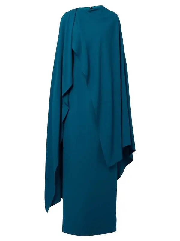 ROKSANDA Deena Caped Crêpe Gown - Green