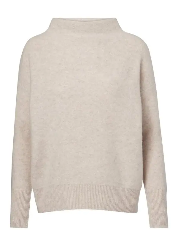 Vince Cashmere Mockneck Sweater - Beige