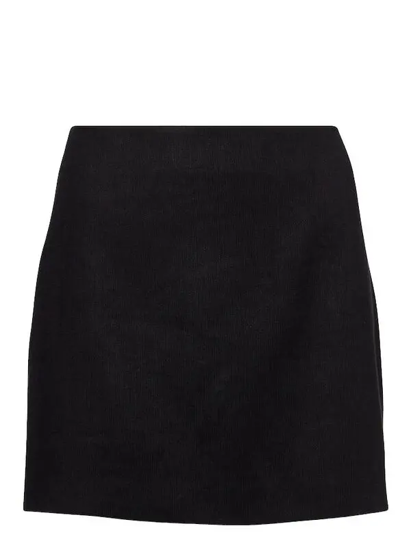 Sir The Label Linen-blend Miniskirt - Black
