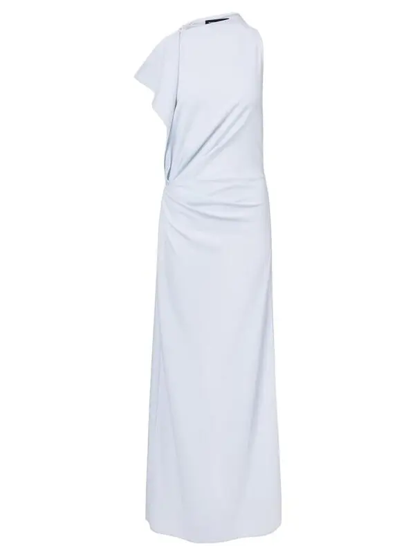 Proenza Schouler Devyn Crêpe Draped Maxi Dress - Blue