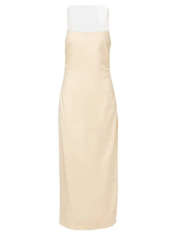 Sir The Label Tamara Linen Midi Dress - Yellow