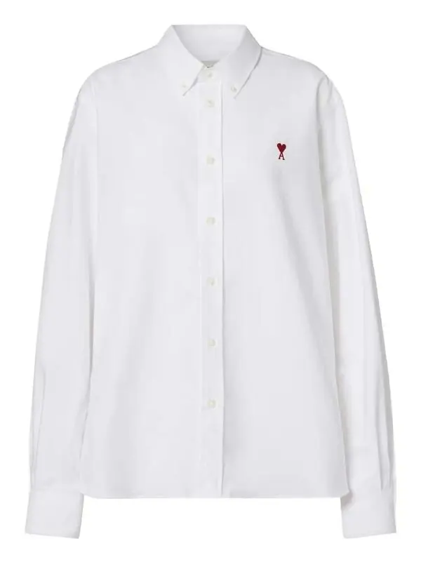 Ami De Cœur Cotton Poplin Shirt - White