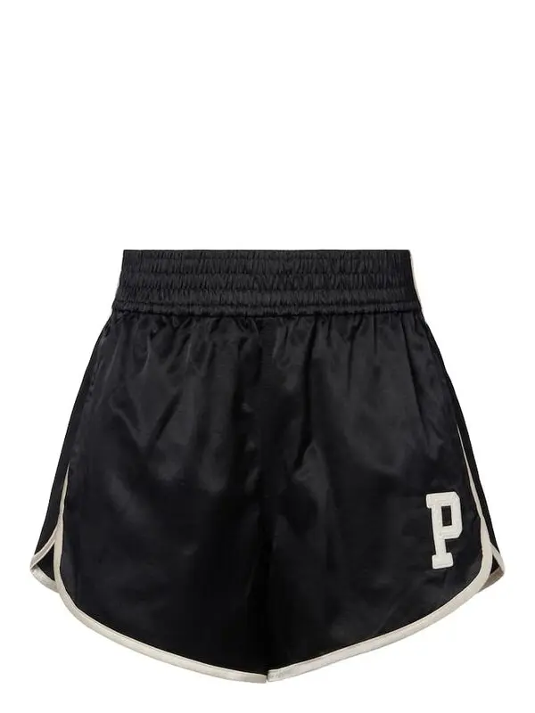 Polo Ralph Lauren Rally Cotton-blend Satin Shorts - Black