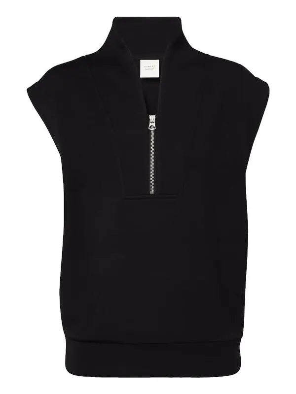 Varley Loretta Half-zip Jersey Vest - Black