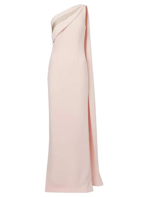 Roland Mouret Embellished One-shoulder Gown - Pink