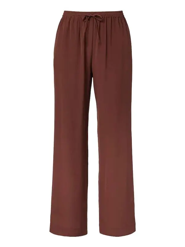 Asceno Aurelia Wide-leg Pants - Brown