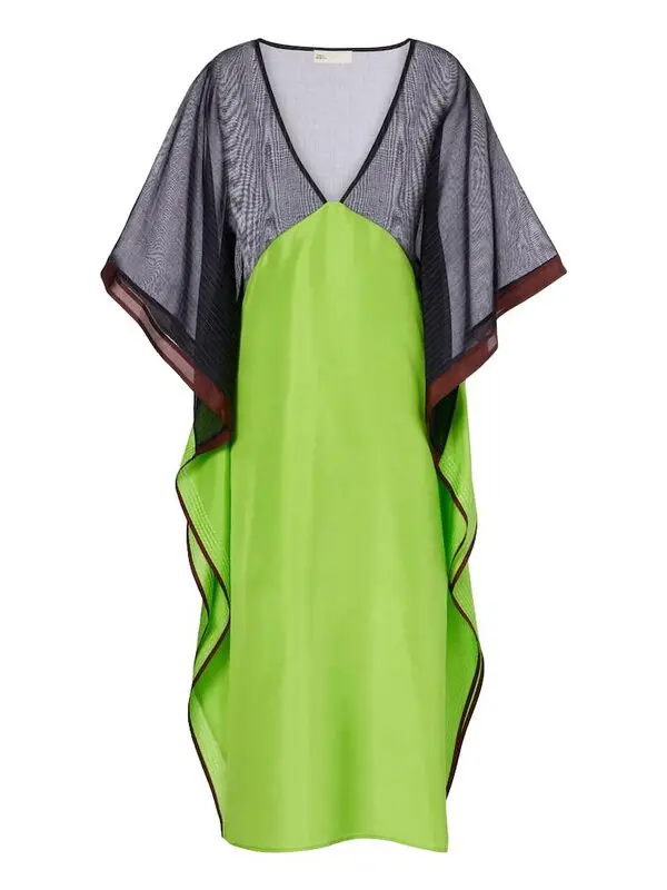 Tory Burch Silk Kaftan - Green