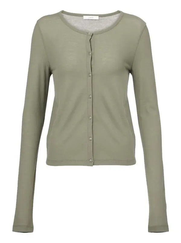 Vince Cotton Cardigan - Green