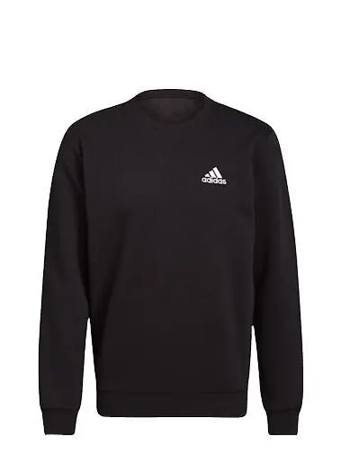 Adidas Essentials Fleece Sweatshirt - Black/white