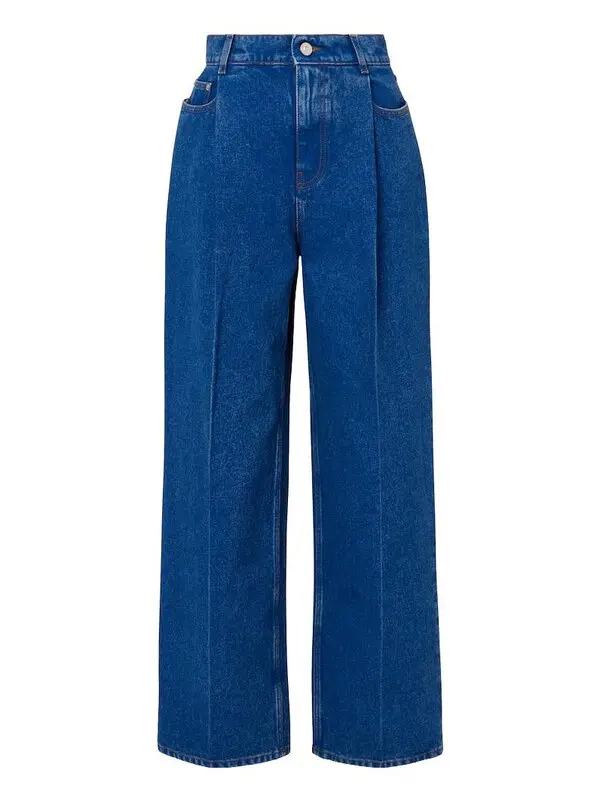 Marni High-rise Wide-leg Jeans - Blue
