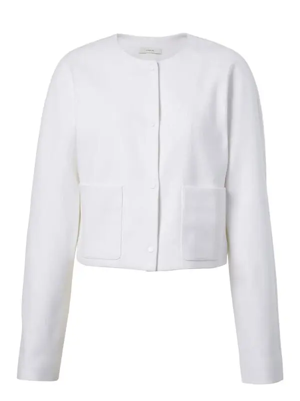 Vince Cotton-blend Jacket - White
