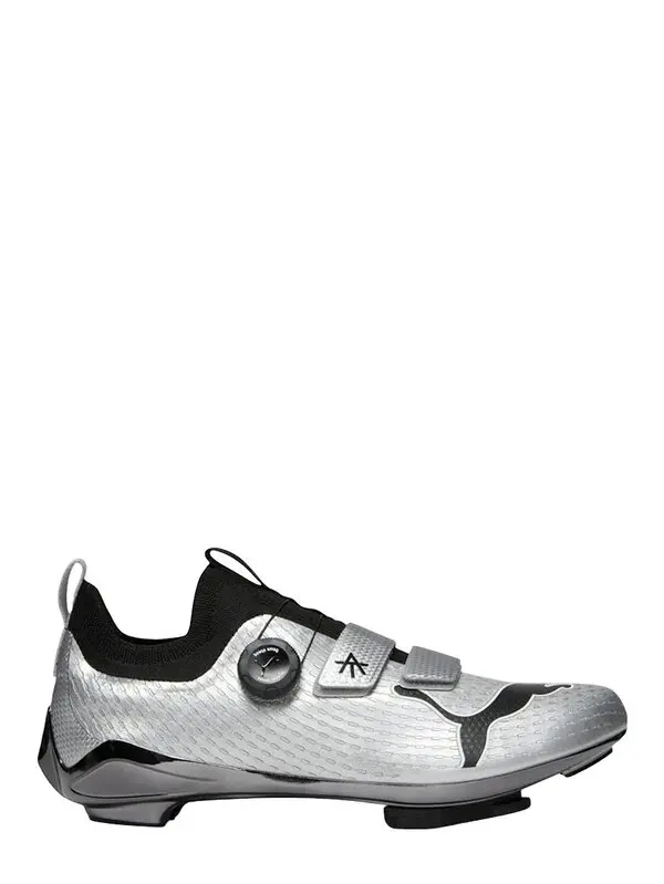 PUMA Pwr Spin Indoor Cycling Shoes - Matte Silver/black