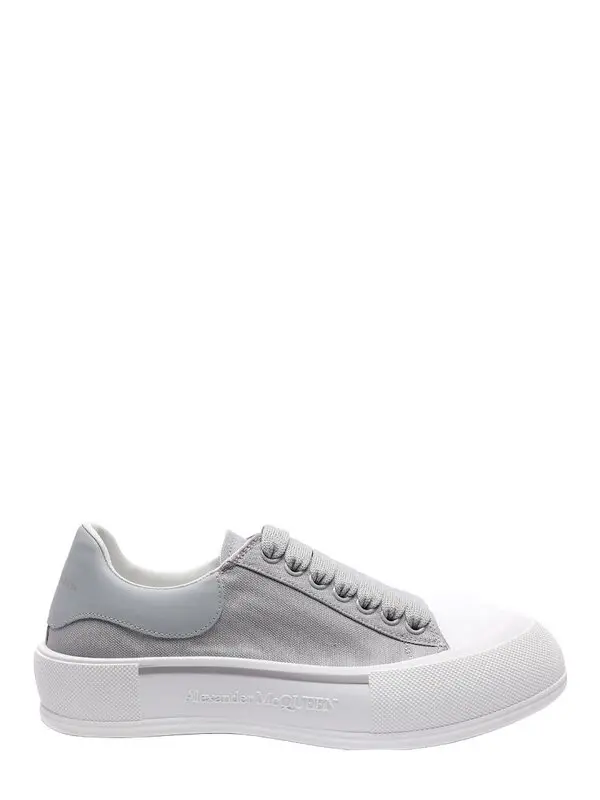 Alexander McQueen Deck Skate Plimsoll Lace-ups - Lilac/grey