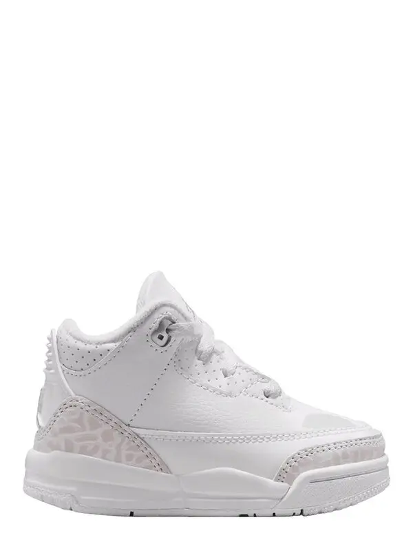 JORDAN 3 Retro Pure Money Sneakers - White/metallic Silver