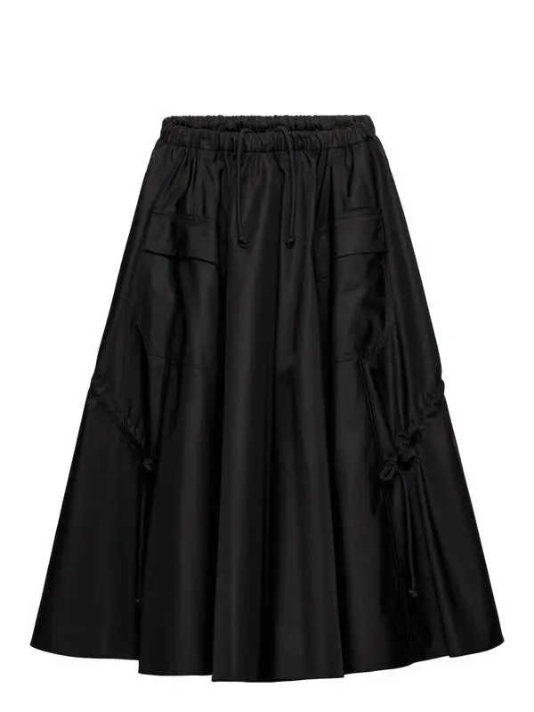 Prada Re-nylon Circle Skirt - Black