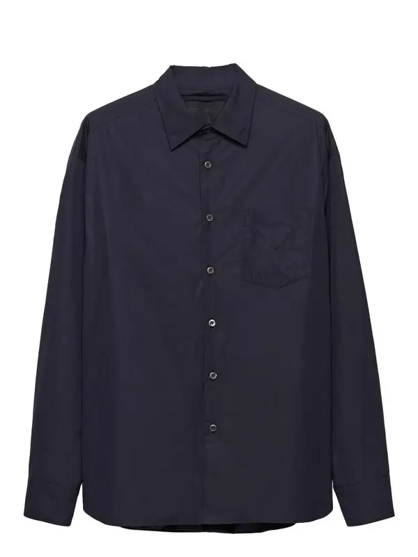 Prada Cotton Padded Hirt - Blue