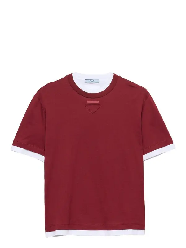 Prada Cotton Jersey T-shirt - Red