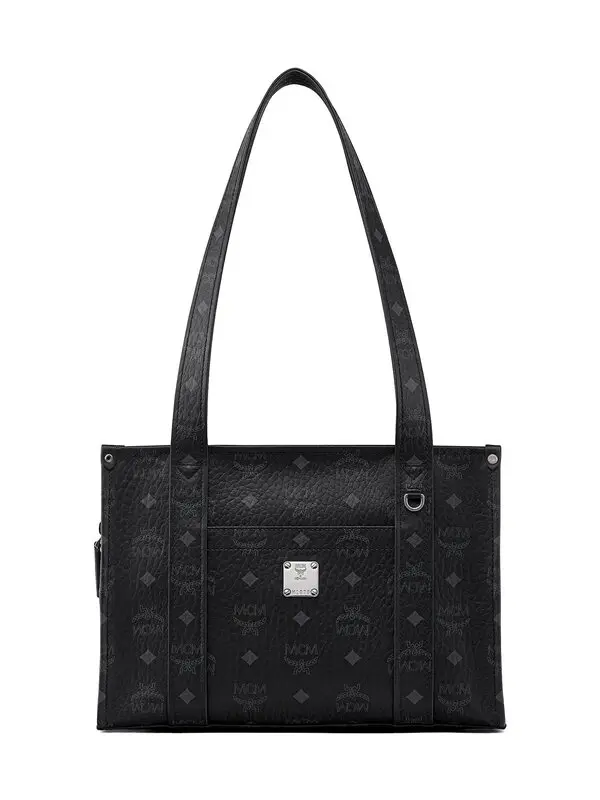 Mcm Aren Shopper Tote - Black