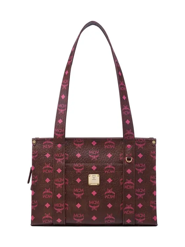 Mcm Aren Shopper Tote - Cinnamon