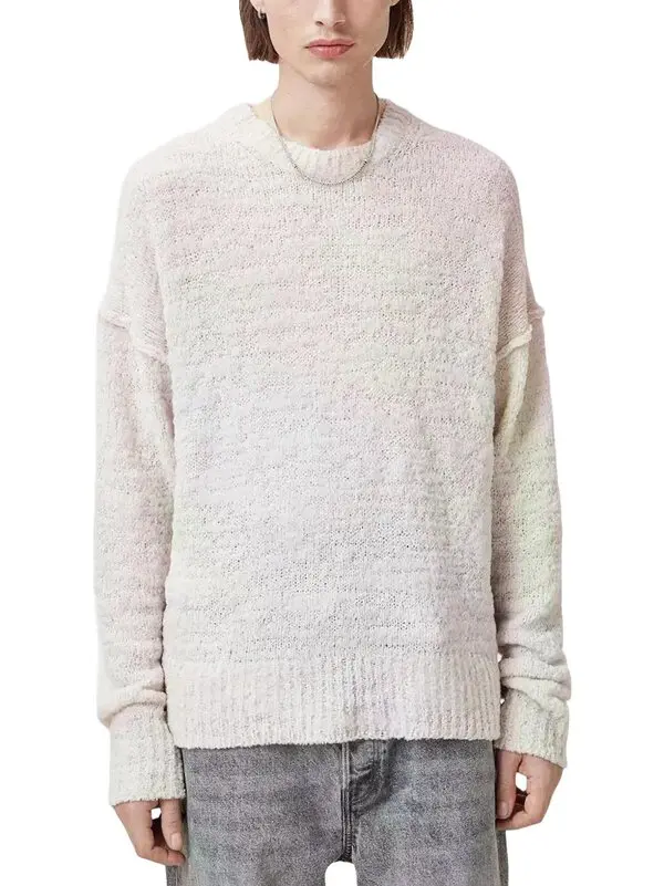 ALLSAINTS Frayed-detail Jumper - White