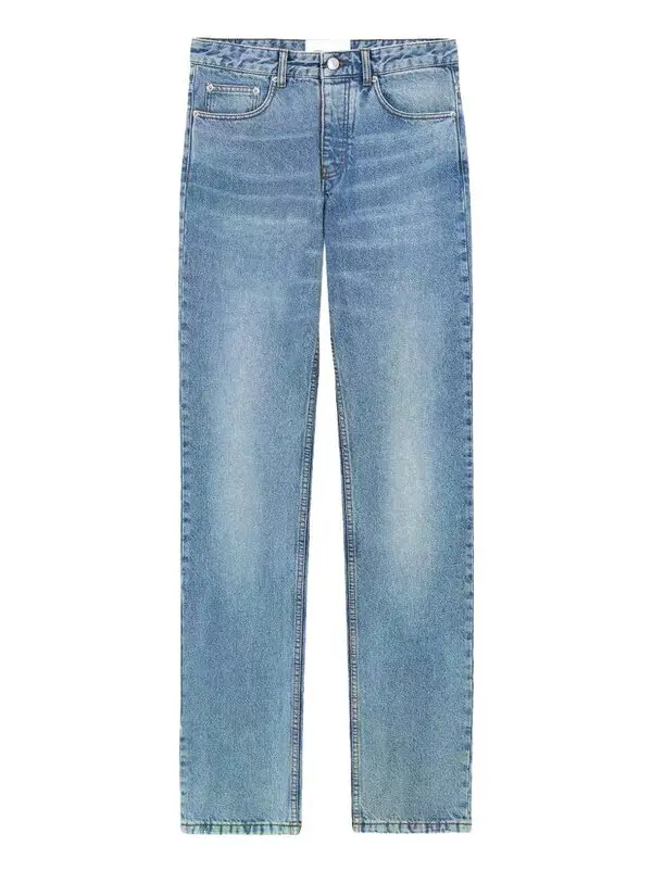 AMI Paris Classic Fit Cotton Jeans - Blue