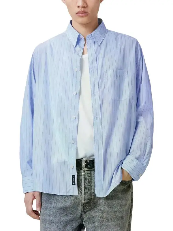 ALLSAINTS Pinstriped Shirt - Blue
