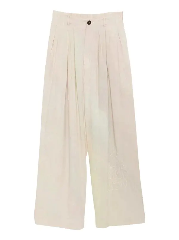 KINYAN LAM Pleated Trousers - Neutrals