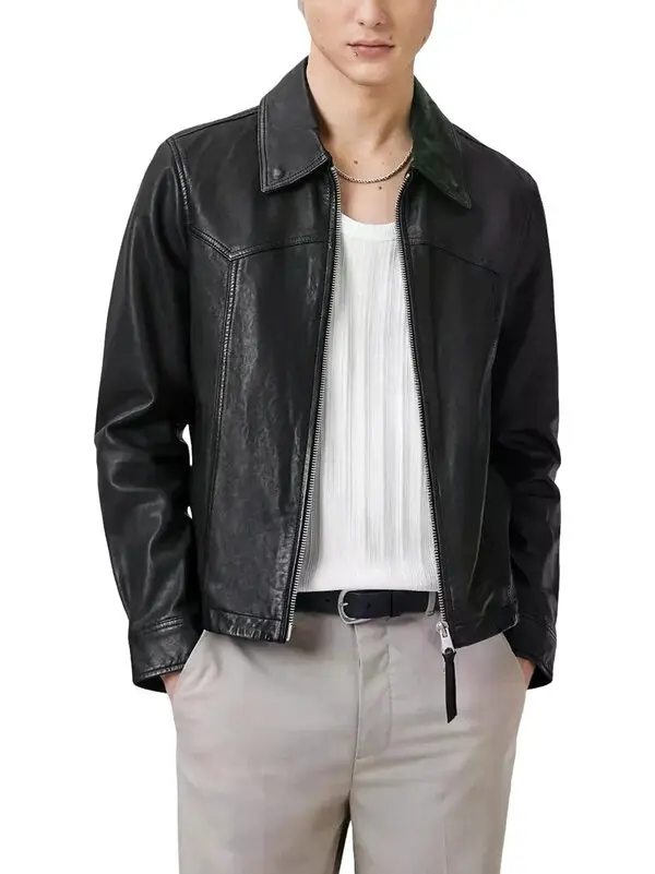 ALLSAINTS Nellcot Leather Jacket - Black