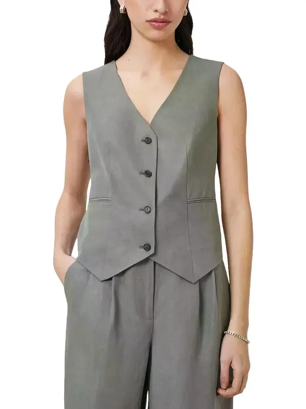 ALLSAINTS Averie Sleeveless Vest - Grey