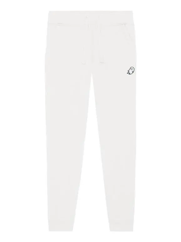DALIX Ghost Midweight Fleece Jogger Pant - White