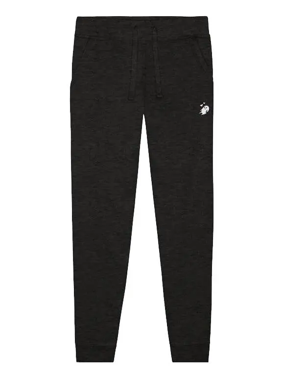 DALIX Heartly Ghost Midweight Fleece Jogger Pant - Charcoal Htr